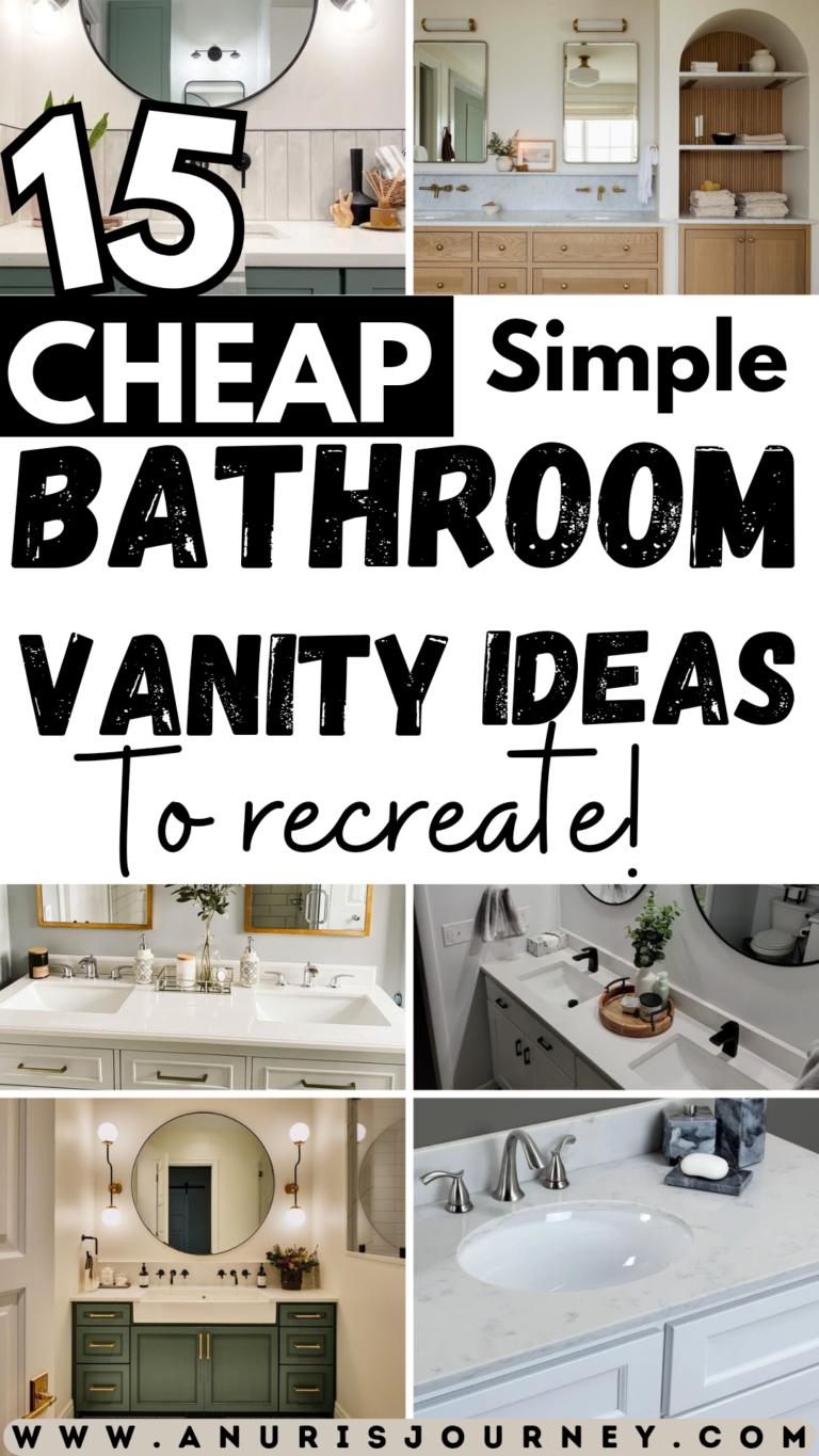 15 BUDGET FRIENDLY WAYS TO UPGRADE YOUR BATHROOM VANITY - Anuri's Journey