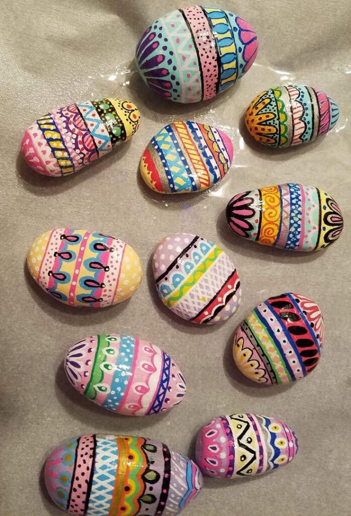 30 Fun-to-Do Easter Rock Painting Ideas - Anuri's Journey