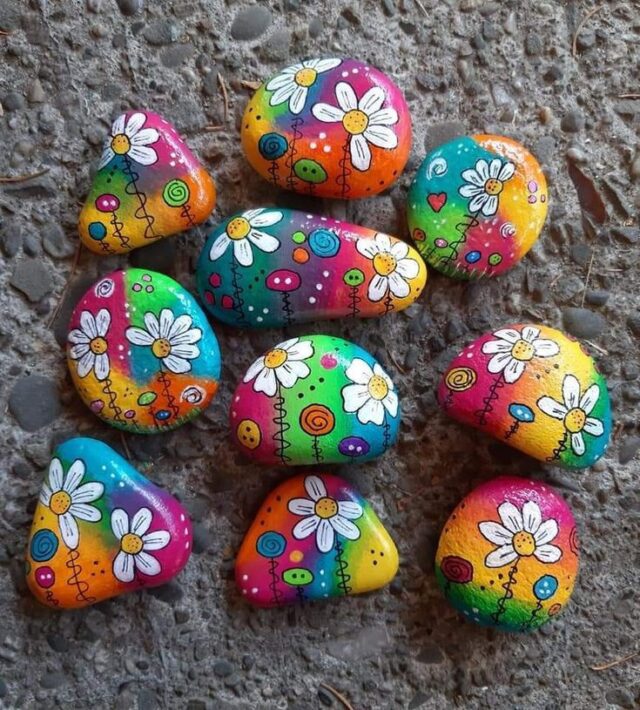 30 Fun-to-Do Easter Rock Painting Ideas - Anuri's Journey
