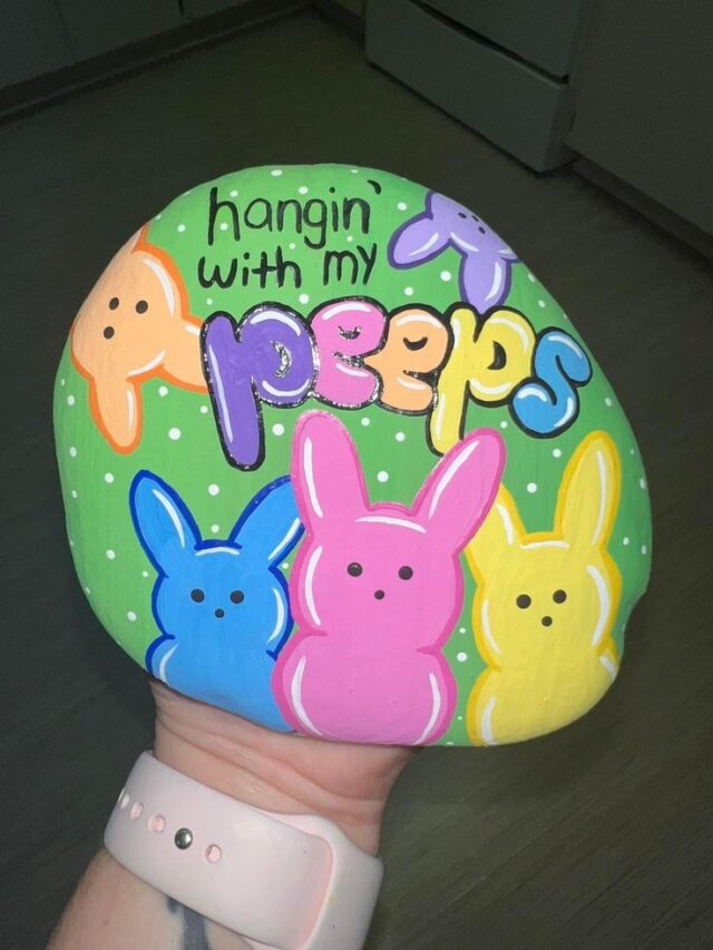 30 Fun-to-Do Easter Rock Painting Ideas - Anuri's Journey