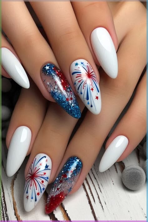 35 BEST PATRIOTIC NAIL DESIGNS FOR THE PERFECT 4TH OF JULY LOOK - Anuri ...
