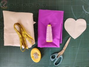Heart-Shaped Fabric Coaster Tutorial - Anuri's Journey