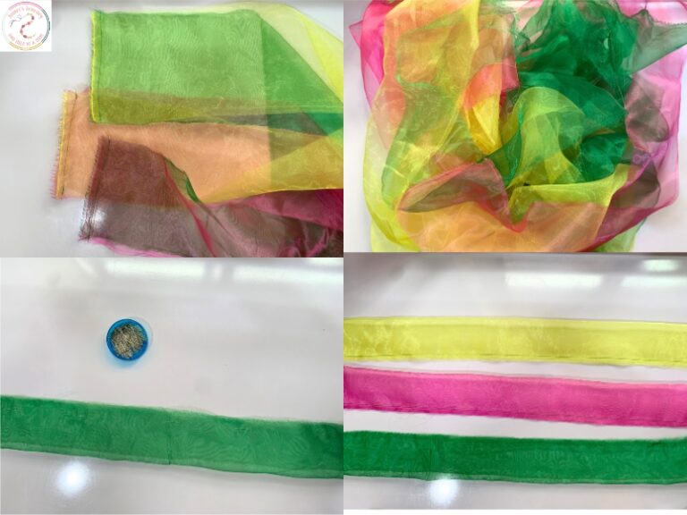 How to Make an Organza Flower Garland - Anuri's Journey